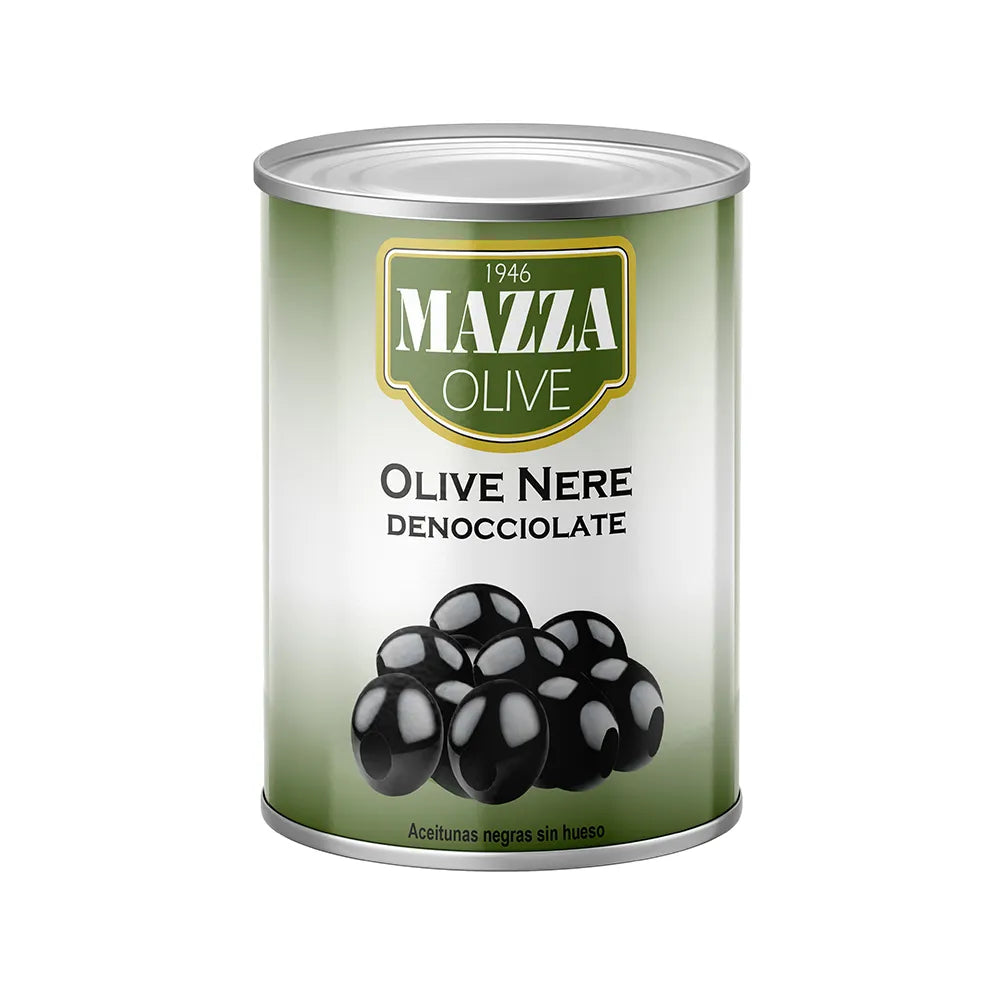 Mazza Pitted Black Olives Can 2.65kg – Dynamic-Vanuatu-Retail