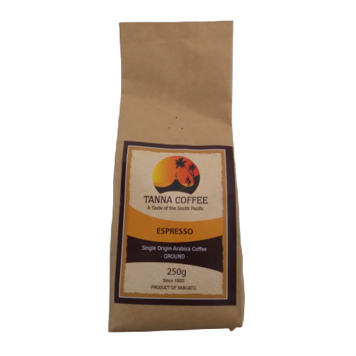 Tanna Coffee Expresso Roast Ground (250g) – Dynamic-Vanuatu-Retail
