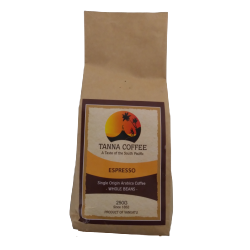 Tanna Coffee Expresso Roast Beans (250g) – Dynamic-Vanuatu-Retail